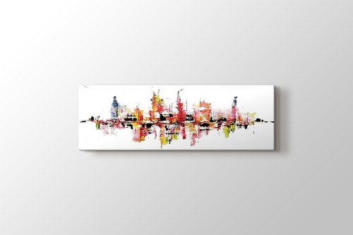 Kare Desenli Boyama Tablo Burada - PlusCanvas