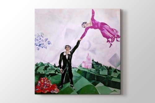 The Promenade Marc Chagall Kanvas Tablo Burada - PlusCanvas