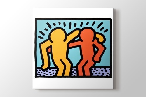 Keith Haring - Pop art ve illüstrasyon kanvas tablo - Kanvas tablo ...