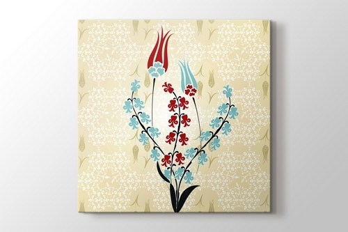 Lale Desenleri Osmanlı Motifleri Kanvas Tablo Burada - PlusCanvas