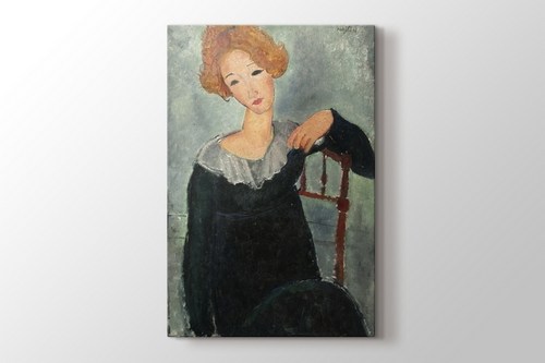 Amedeo Modigliani - Woman With Red Hair Kanvas Tablo Burada - PlusCanvas