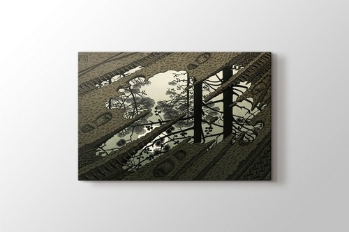 Puddle MC Escher Kanvas Tablo Burada - PlusCanvas